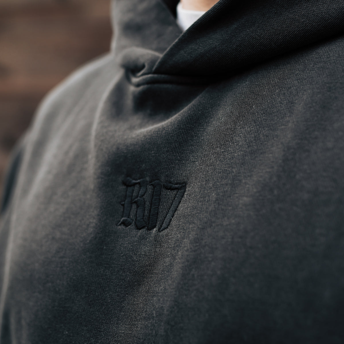 Signature Relaxed Hoodie - Faded Black – Reaper One Seven