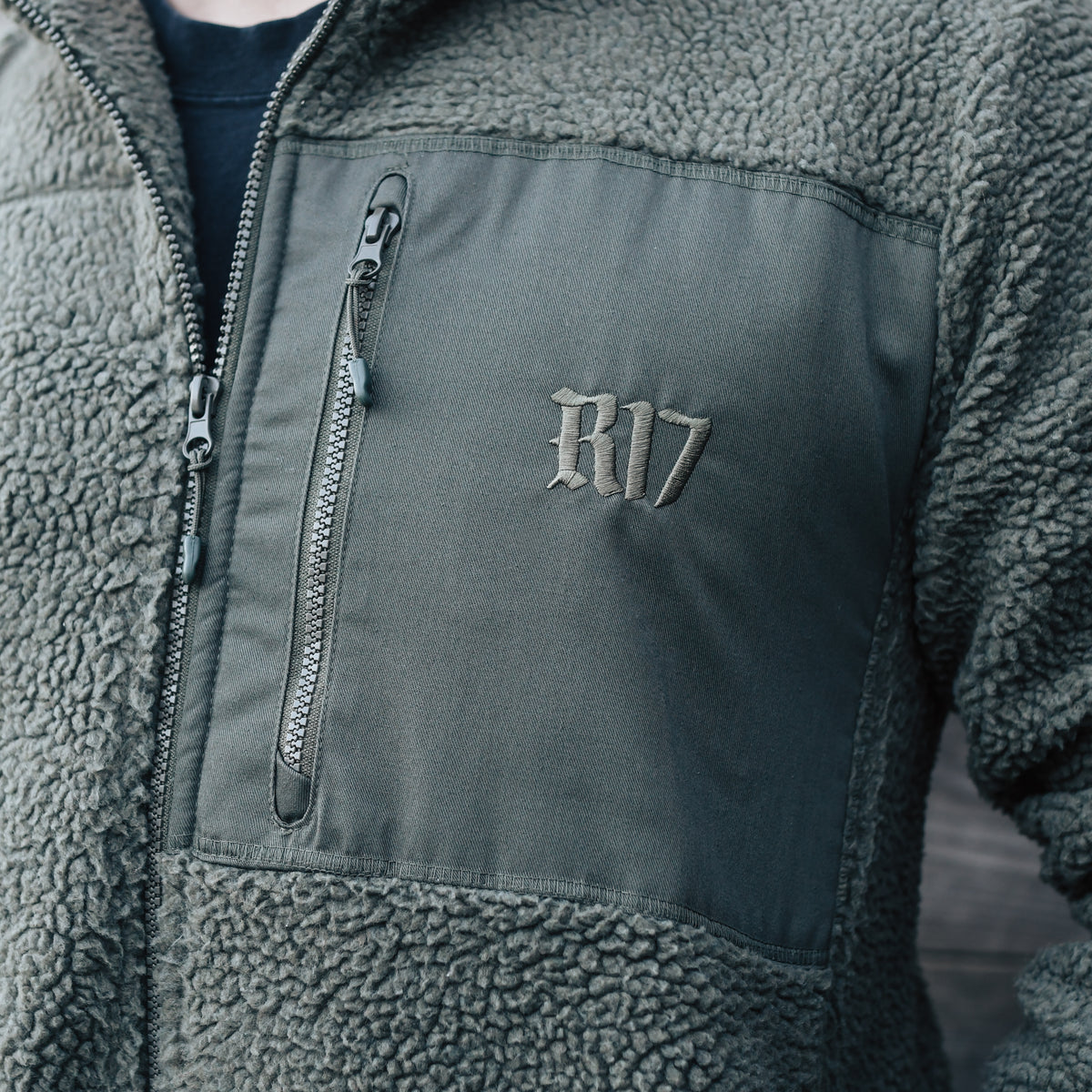 Rambler Sherpa Fleece - Olive – Reaper One Seven